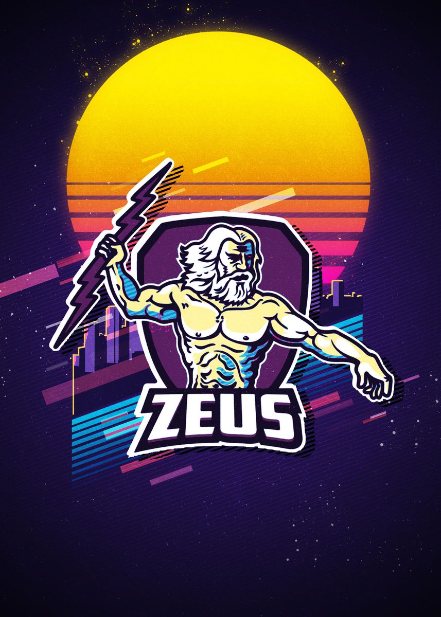 'Zeus' Poster, picture, metal print, paint by copeland | Displate