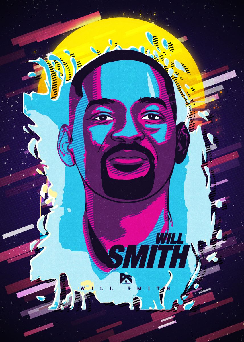 'Will Smith' Poster, picture, metal print, paint by copeland | Displate