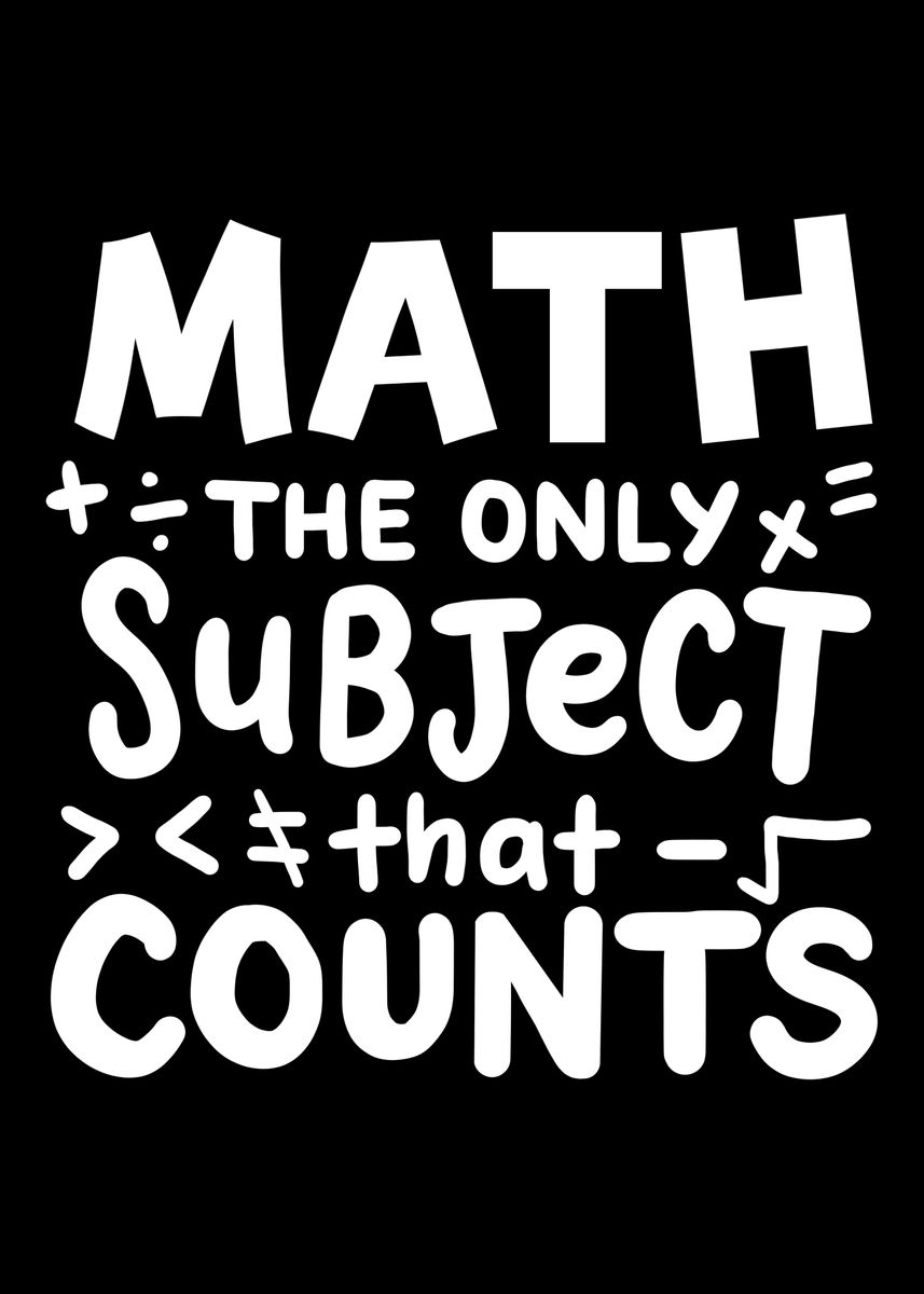 'Math Teacher Mathematician' Poster by BLVCKPLATE | Displate