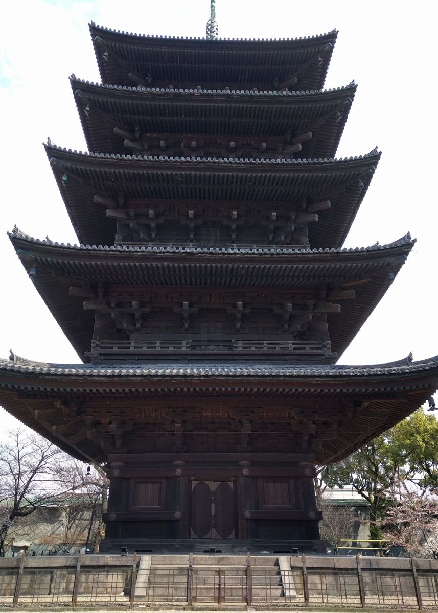 'Kyoto Pagoda close up' Poster by Roger Lehmann | Displate