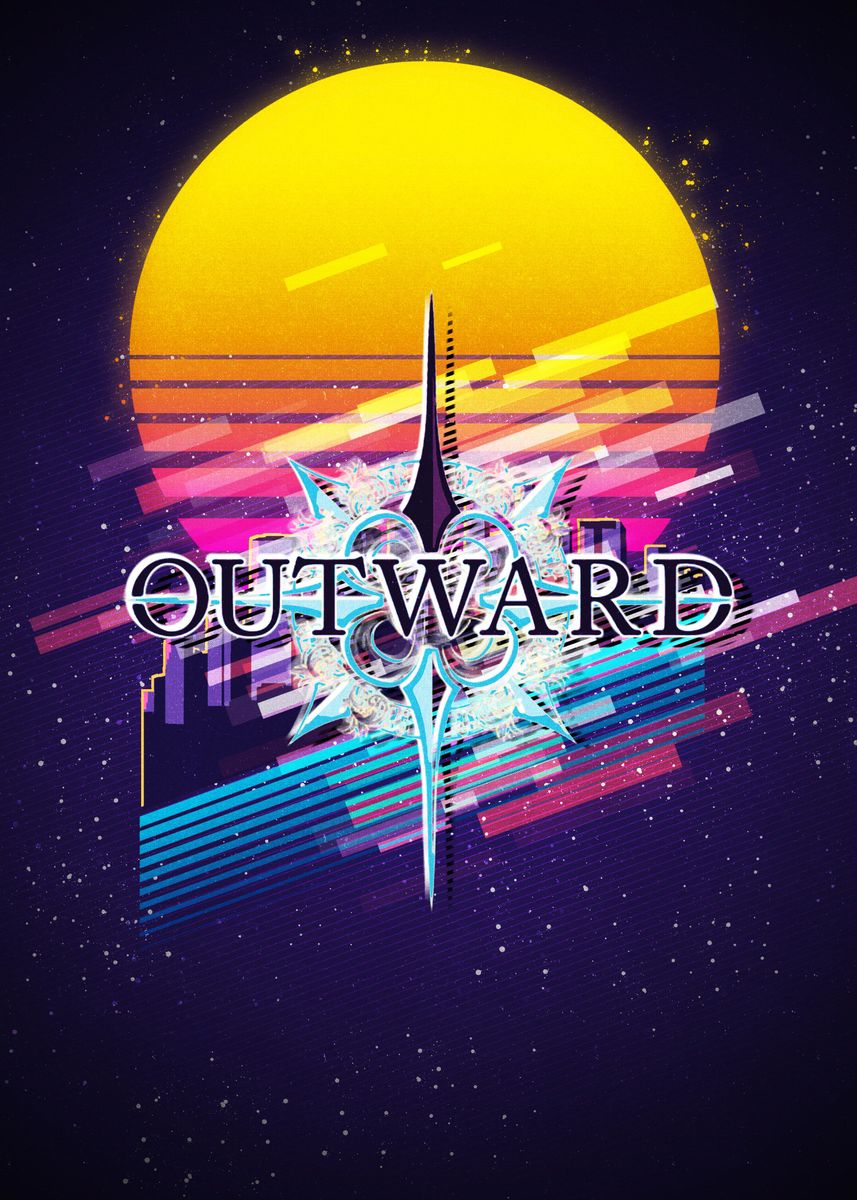 'Outward' Poster, picture, metal print, paint by gillpa | Displate