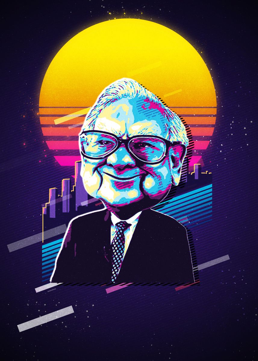 'Warren Buffett' Poster, picture, metal print, paint by french | Displate