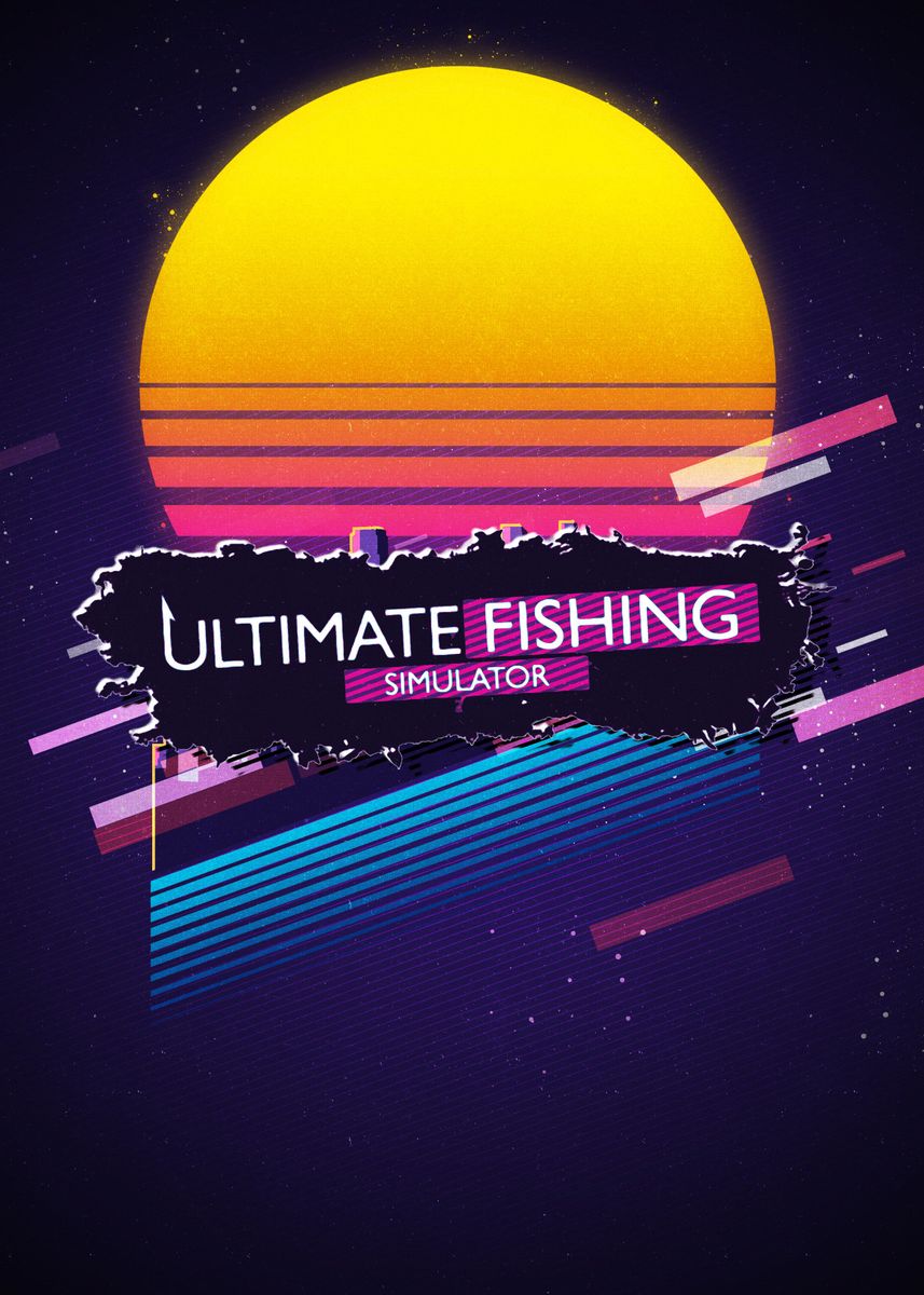 'ultimate fishing simulator' Poster, picture, metal print, paint by ...
