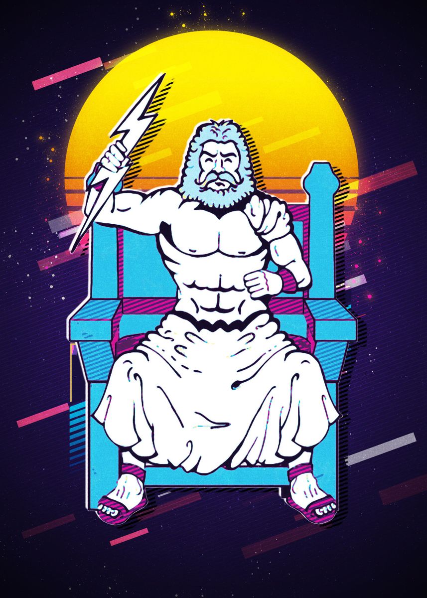 'Zeus' Poster, picture, metal print, paint by copeland | Displate
