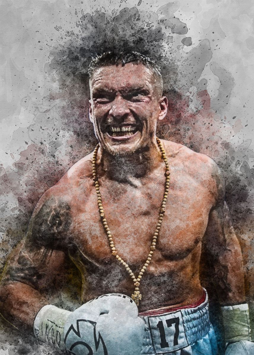 'Oleksandr Usyk' Poster, picture, metal print, paint by ONONMADE STUDIO ...