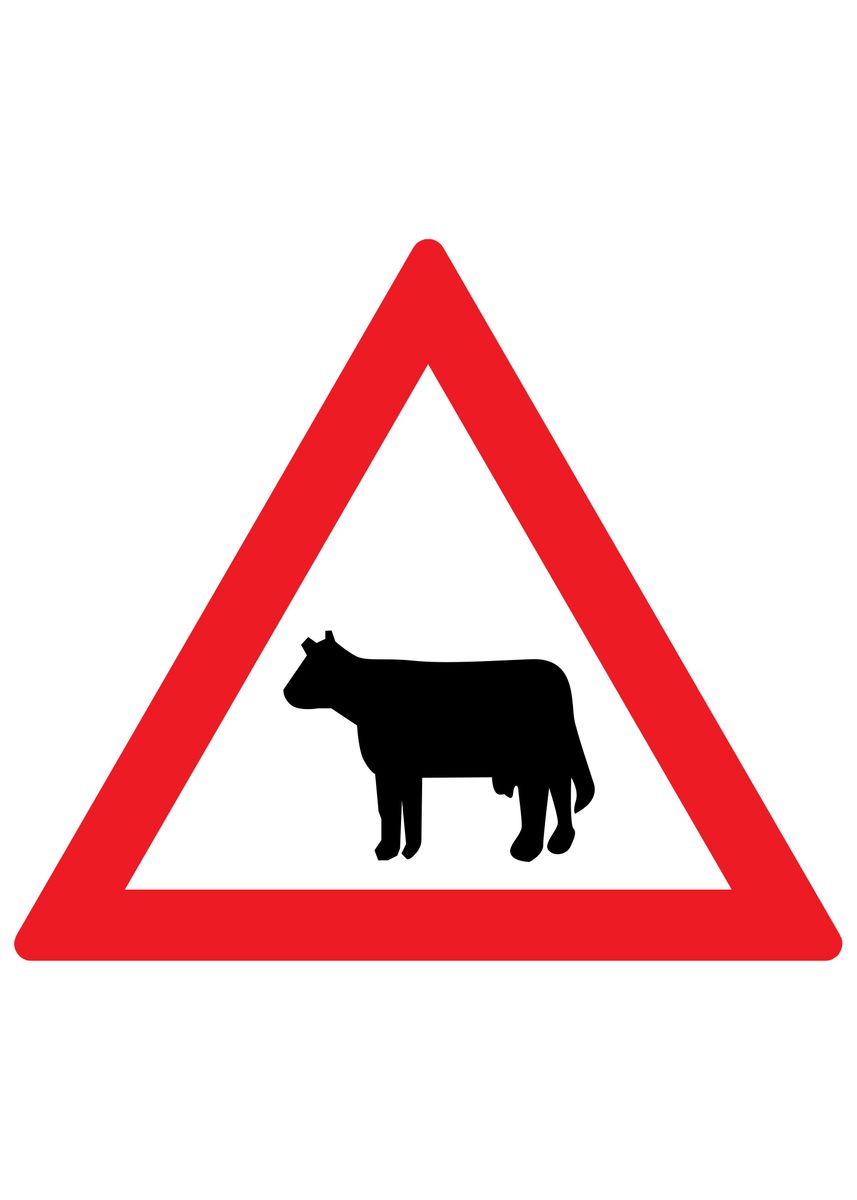 'Romanian Road Sign' Poster, picture, metal print, paint by Dmitry ...