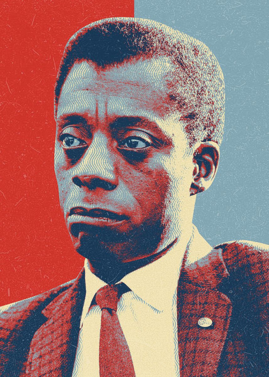 'James Baldwin' Poster, picture, metal print, paint by Izmo Scribbles ...