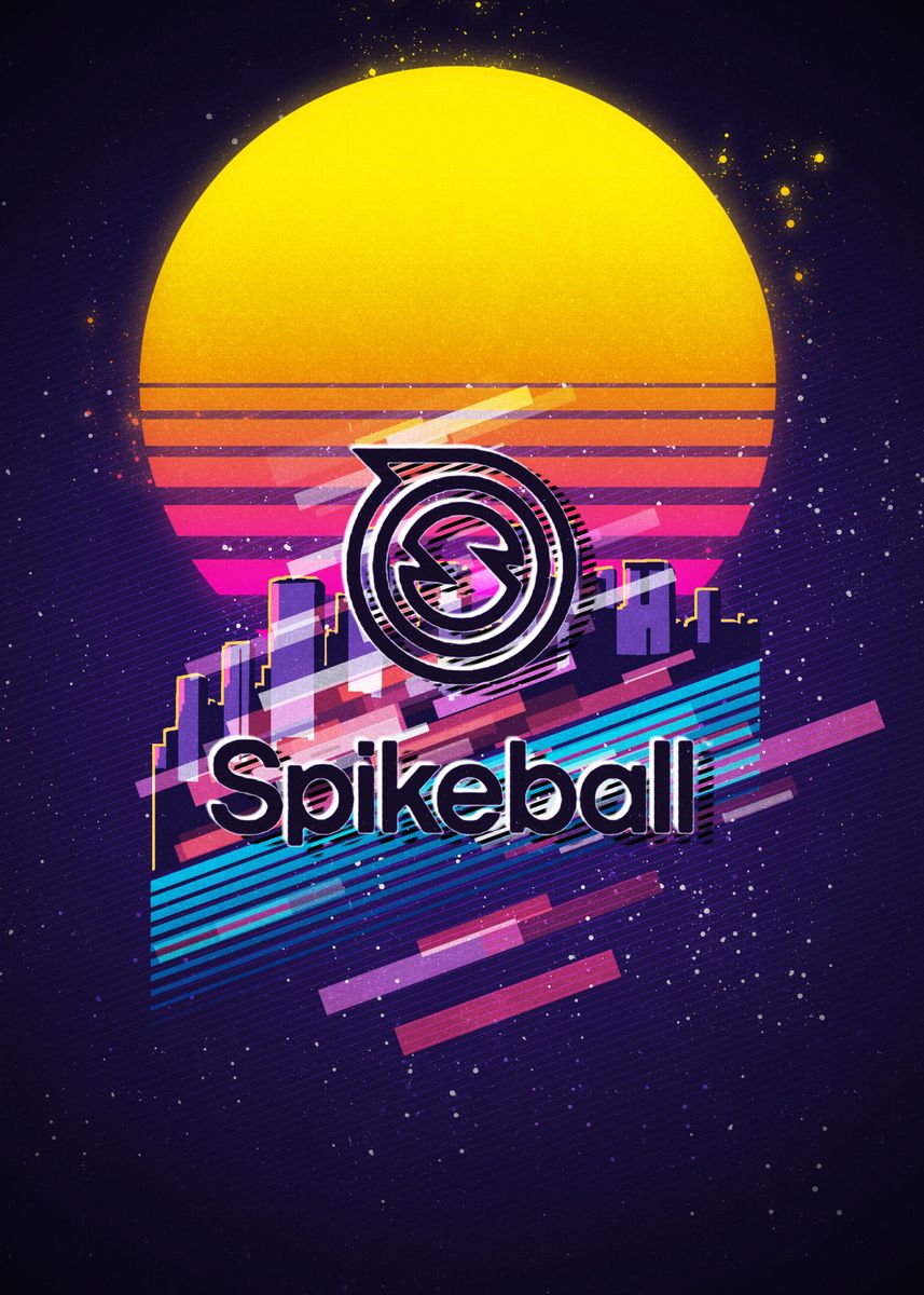'Spikeball' Poster, picture, metal print, paint by calhounea | Displate