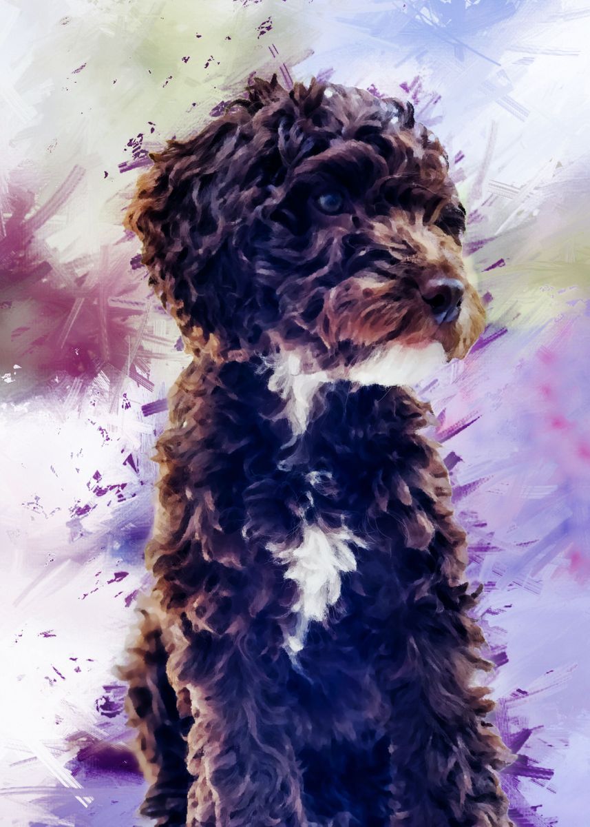 'Adorable Cockapoo Puppy' Poster, picture, metal print, paint by Isaac ...