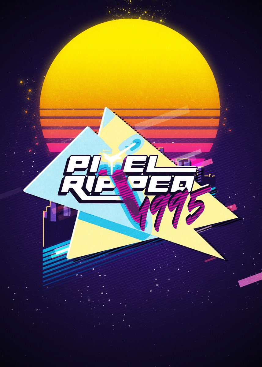 'pixel ripped 1995' Poster by wyattsnow | Displate