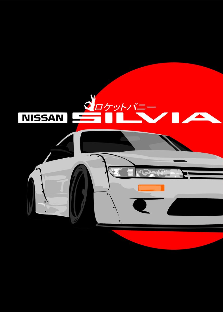 'Silvia S13 vector' Poster, picture, metal print, paint by rifqi ...