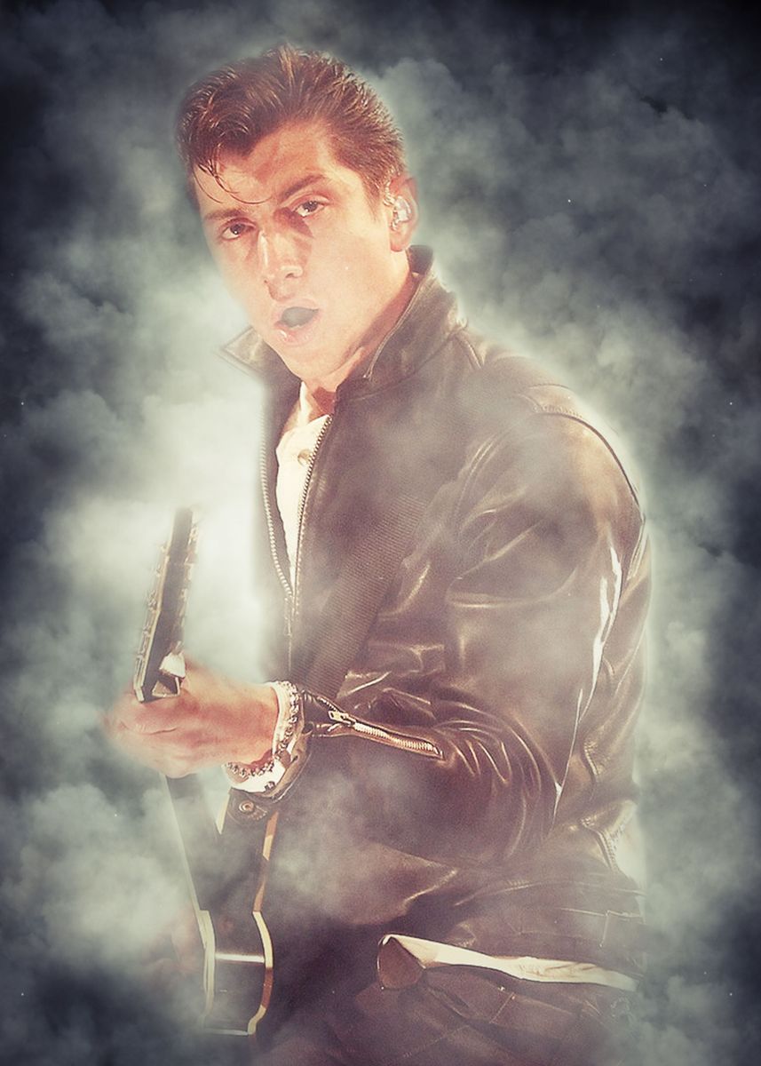 'Alex Turner' Poster, picture, metal print, paint by TI KI | Displate