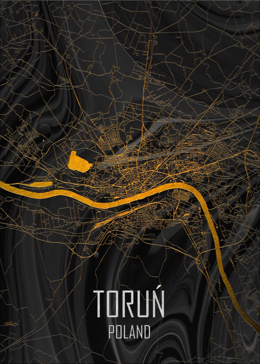 'Torun Poland' Poster, picture, metal print, paint by Coconut Sorbet ...