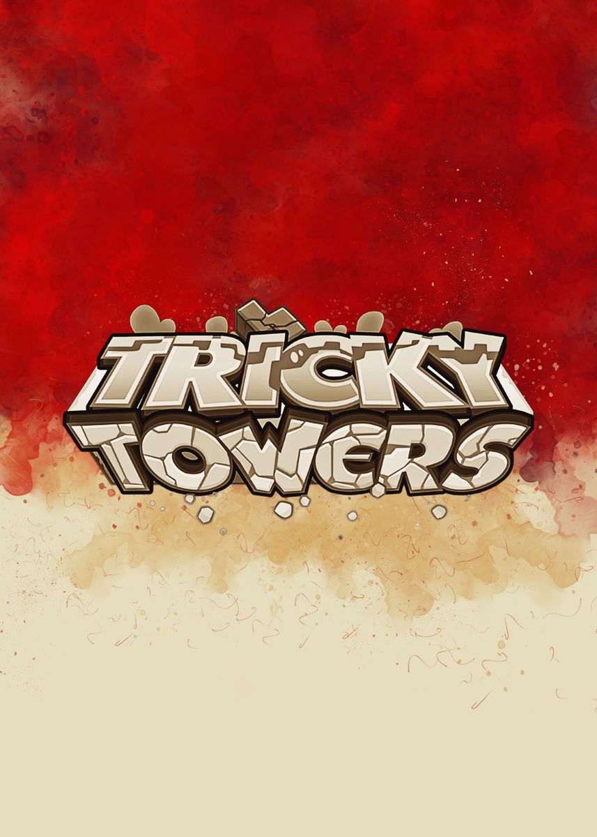 'Tricky Towers' Poster, picture, metal print, paint by olsenwood | Displate