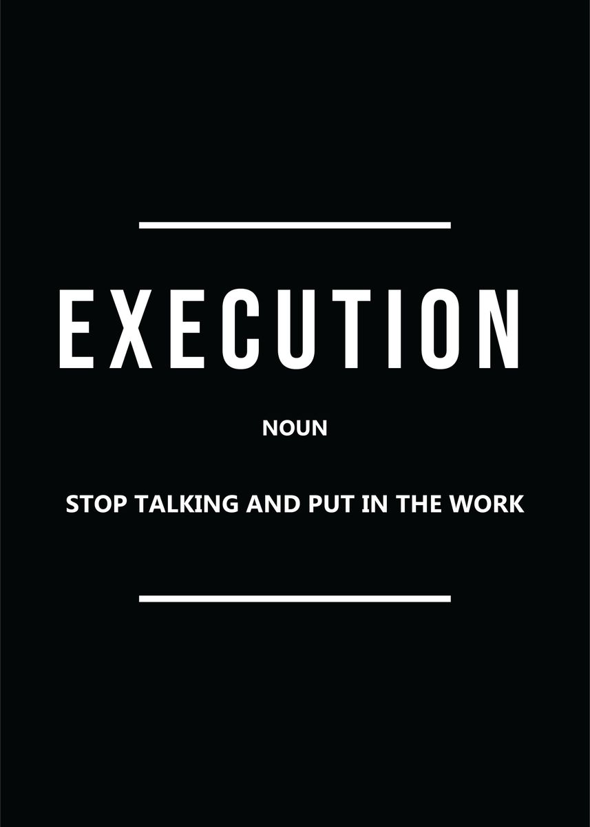'Execution' Poster, picture, metal print, paint by Adam | Displate