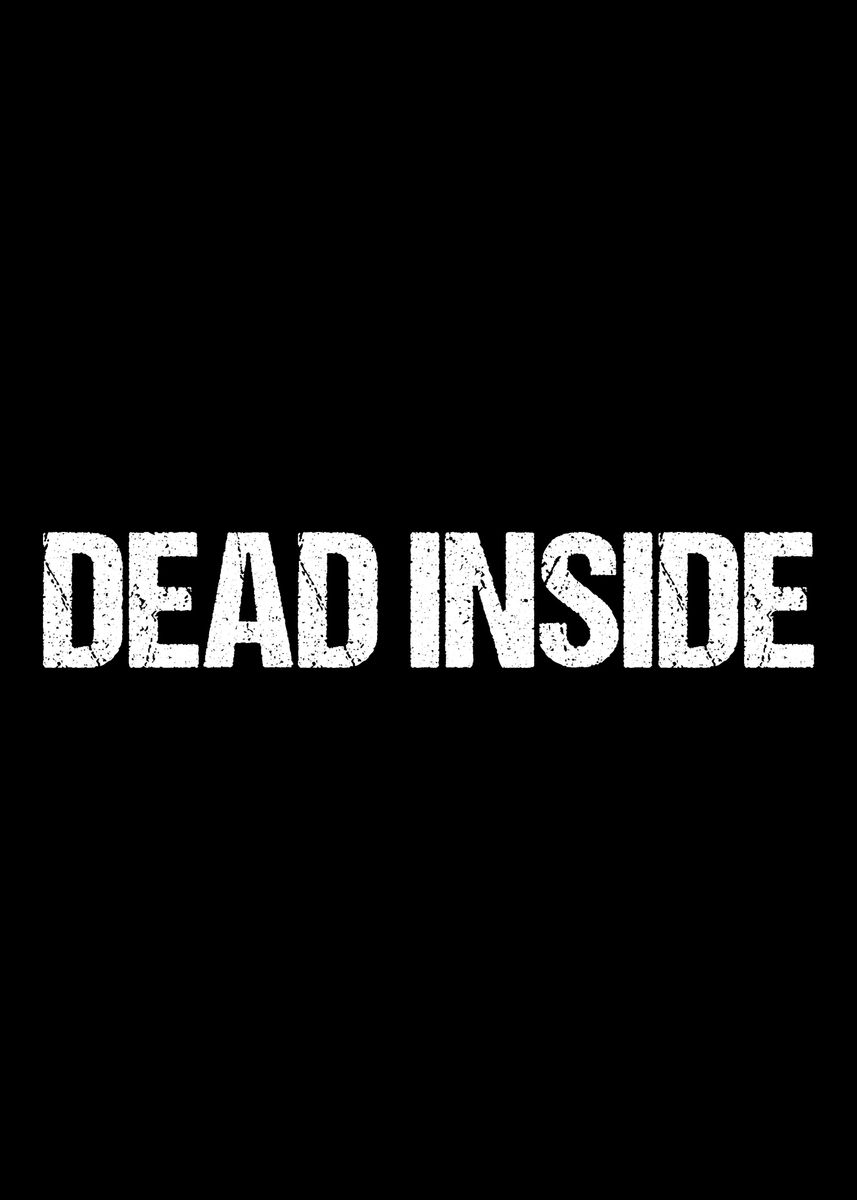 'Dead Inside Gothic Emo ' Poster, picture, metal print, paint by Marcel ...