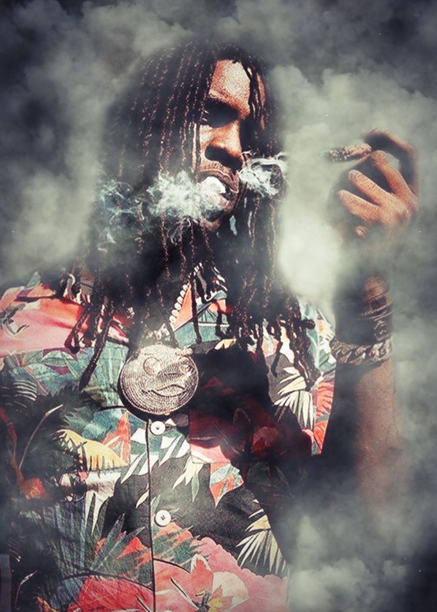 'Chief Keef' Poster, picture, metal print, paint by TI KI | Displate