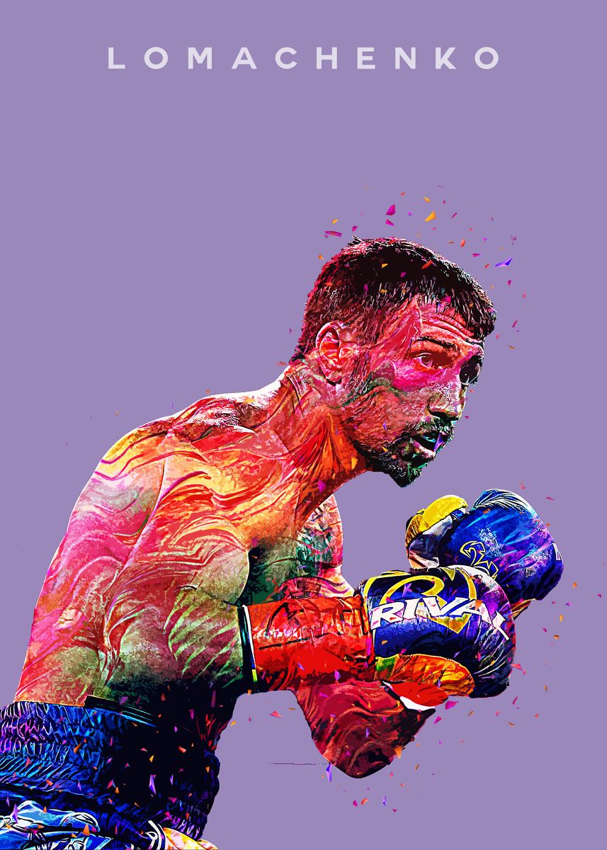 'Boxer Vasyl Lomachenko' Poster, picture, metal print, paint by Ford ...