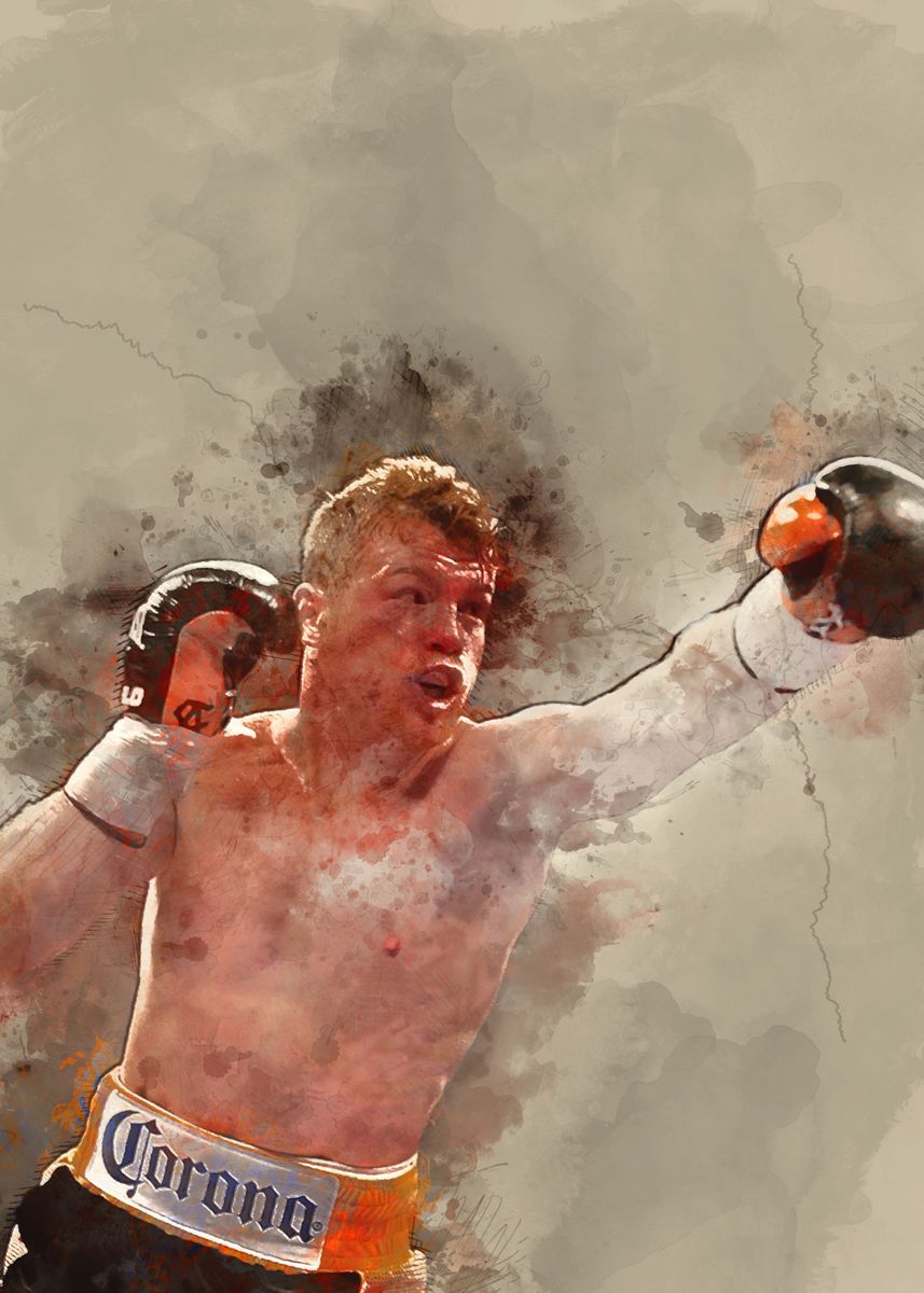 'Canelo Alvarez' Poster, picture, metal print, paint by ONONMADE STUDIO ...