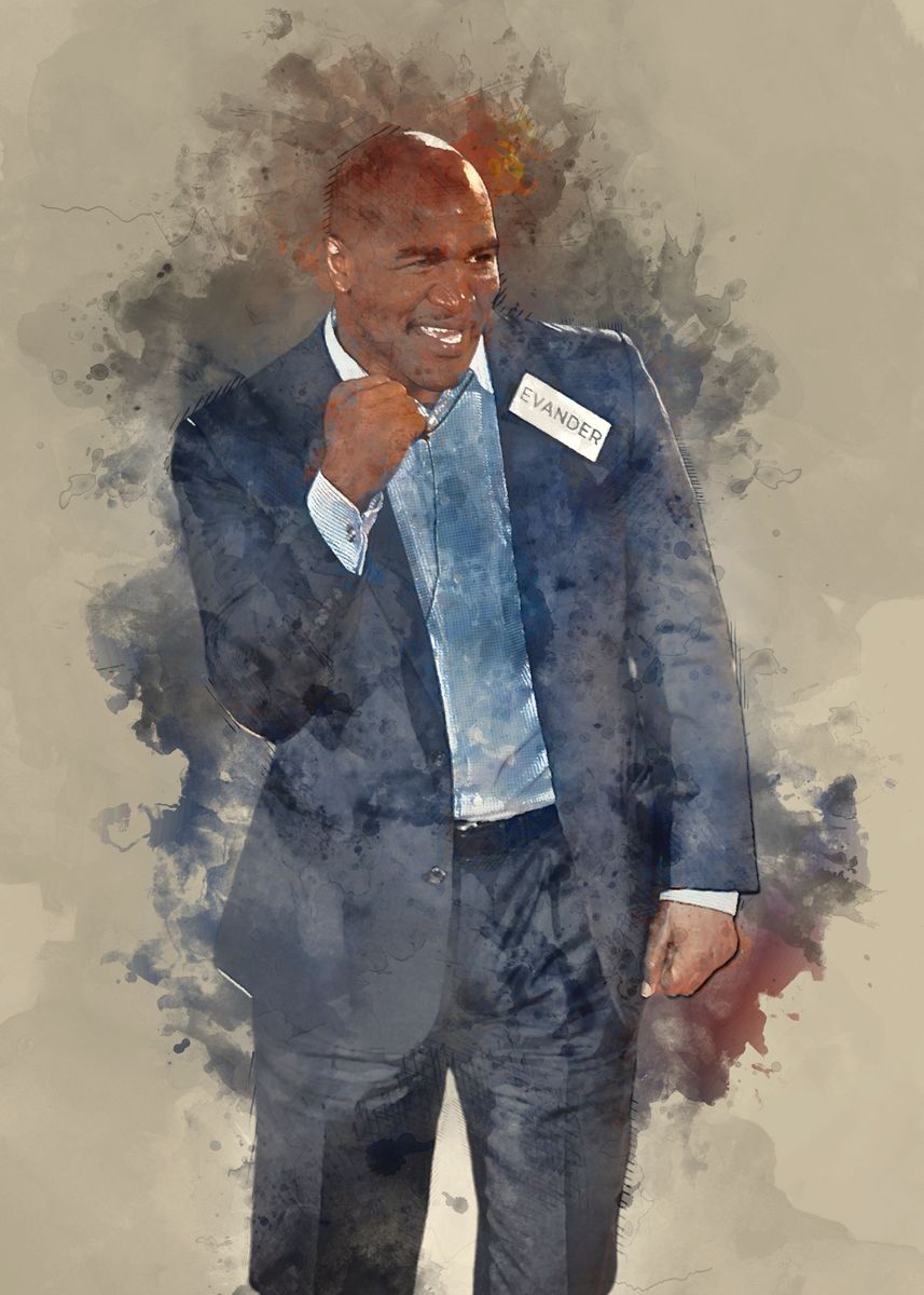 'Evander Holyfield' Poster by ONONMADE STUDIO | Displate