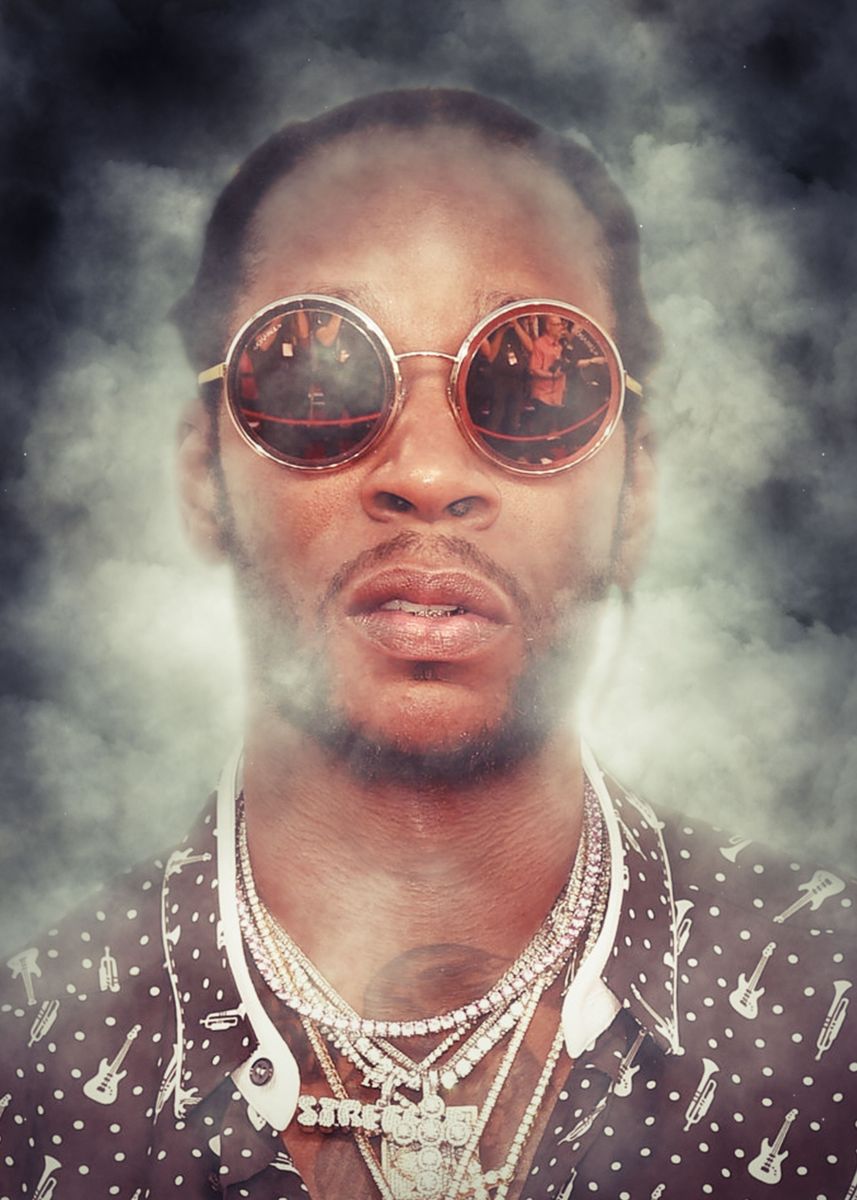 '2 Chainz' Poster, picture, metal print, paint by SA KE | Displate