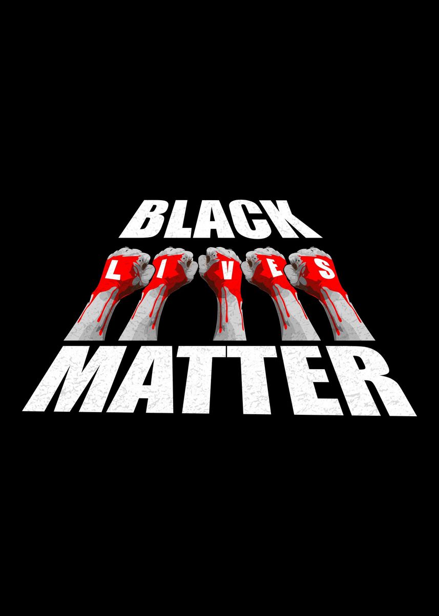 'Black Matter' Poster, picture, metal print, paint by Cooldruck | Displate