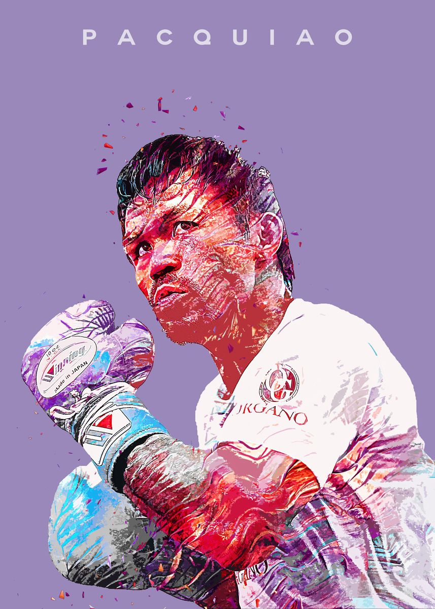 'Boxer Manny Pacquiao' Poster, picture, metal print, paint by Ford ...