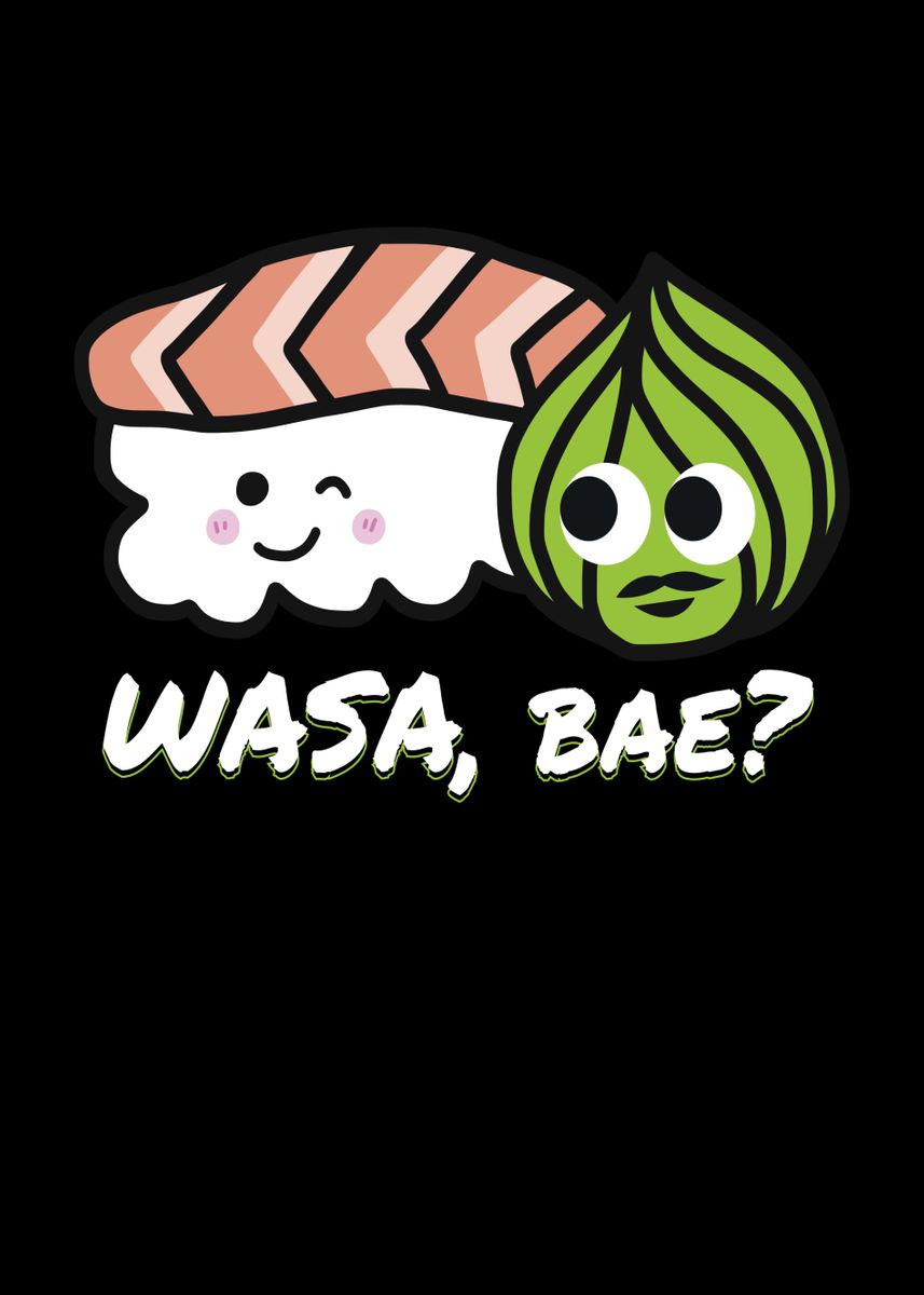'Wasa Bae Japan Sushi Rice' Poster by Mooon | Displate