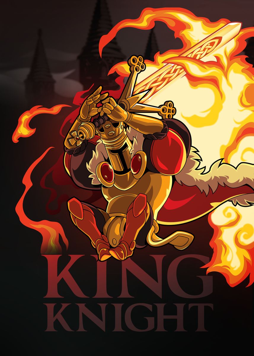 'King Knight' Poster, picture, metal print, paint by Shovel Knight ...