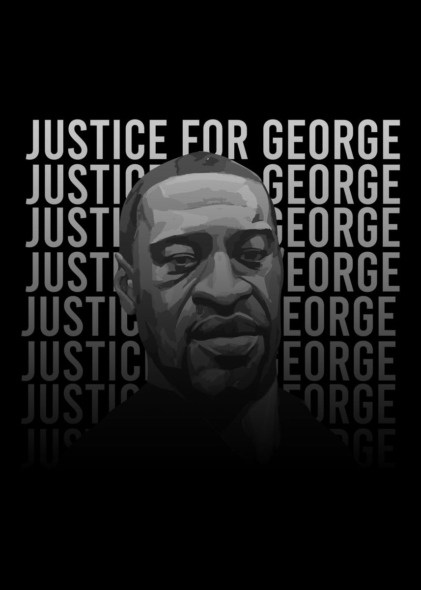 'George Floyd' Poster, picture, metal print, paint by Cooldruck | Displate
