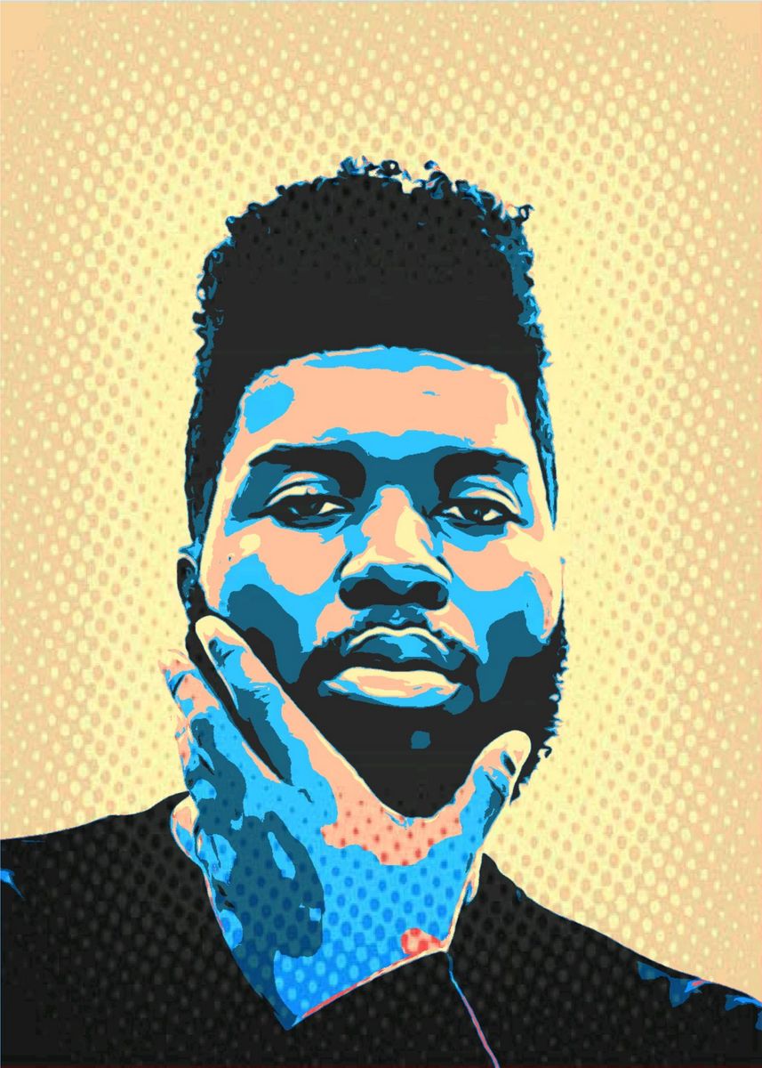 'khalid' Poster, picture, metal print, paint by Sevin Yoga | Displate