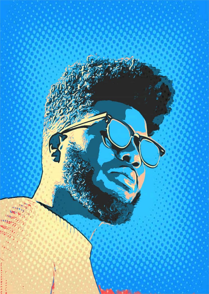 'khalid' Poster, picture, metal print, paint by Sevin Yoga | Displate
