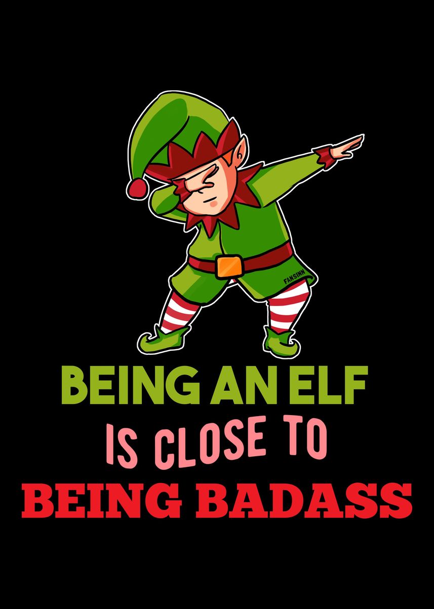 'dance dabbing Dab Christma' Poster, picture, metal print, paint by ...