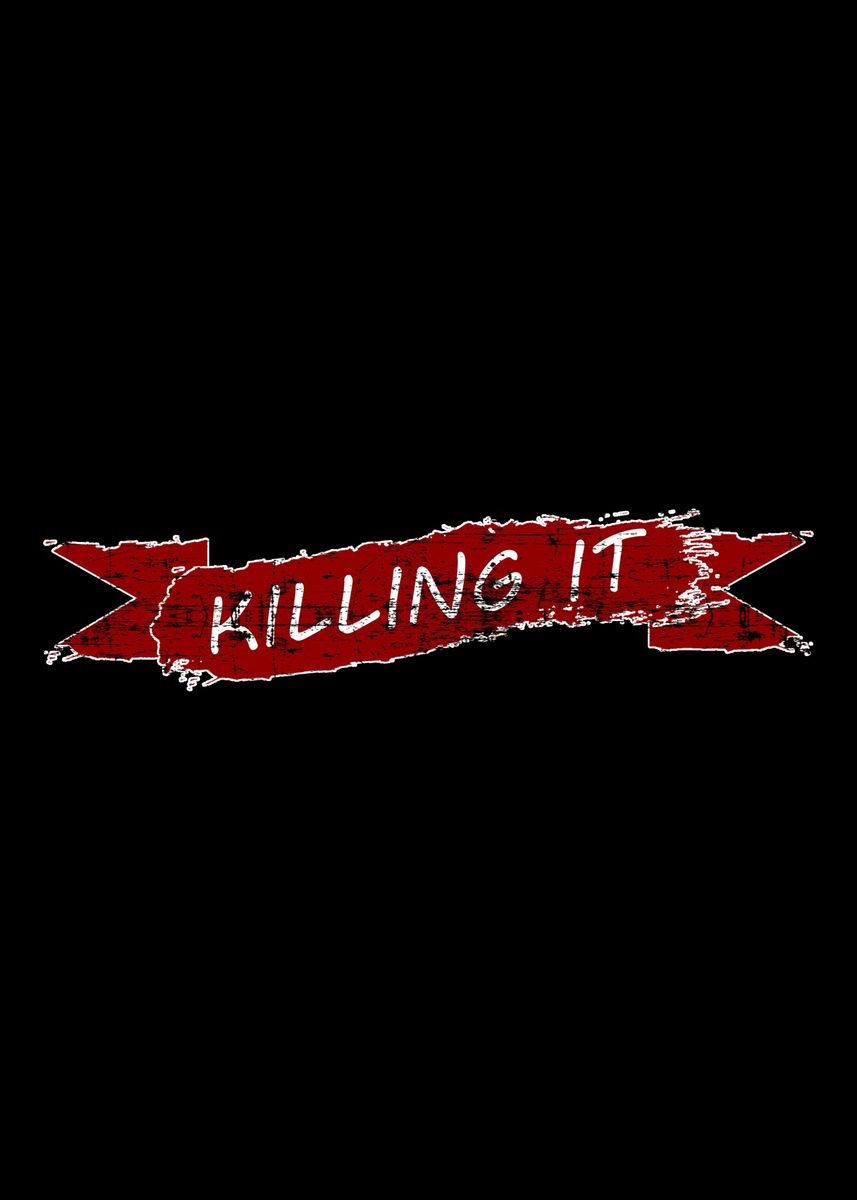 'Killing IT' Poster, picture, metal print, paint by John DonJoe | Displate