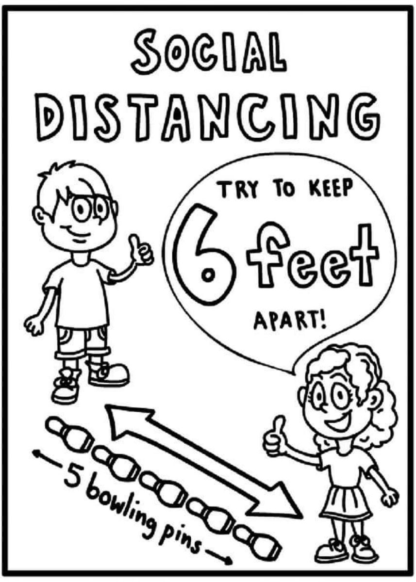 'Covid 19 Social Distancing' Poster, picture, metal print, paint by opi ...