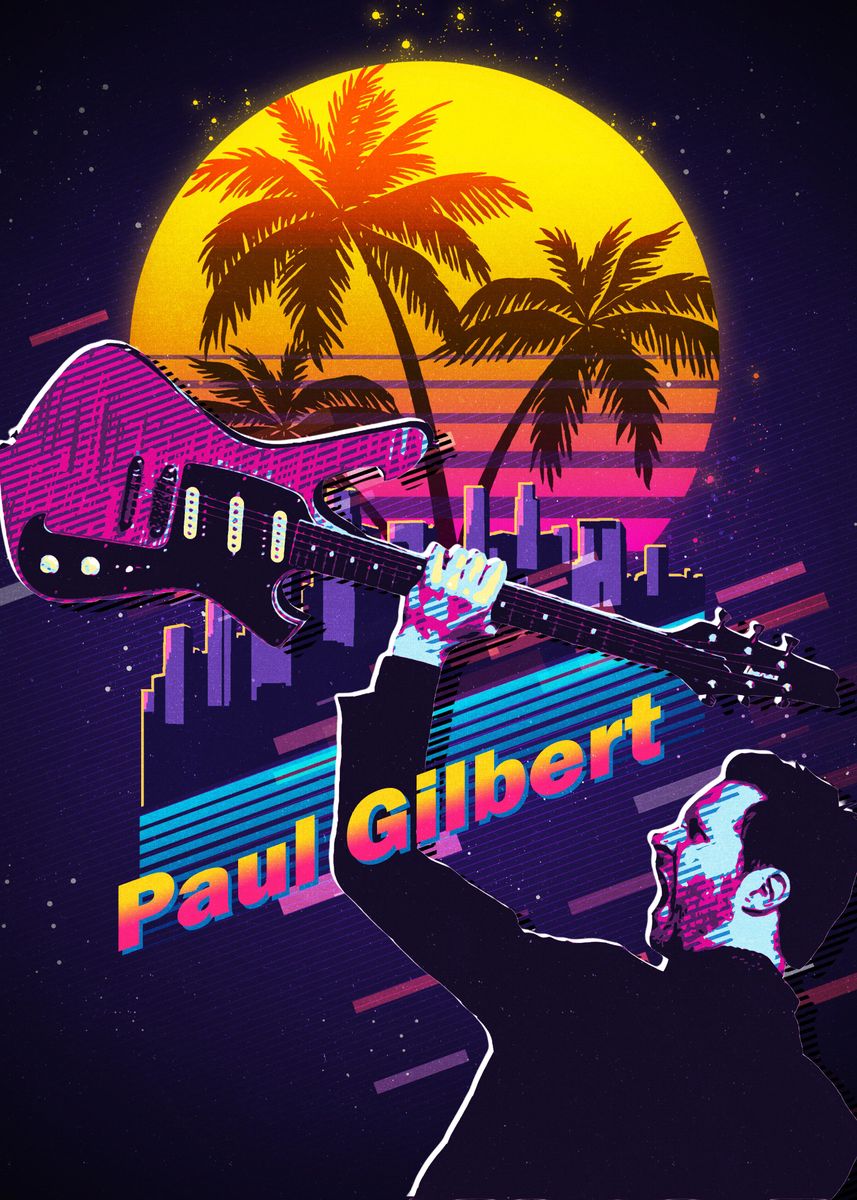 'Paul Gilbert' Poster, picture, metal print, paint by tobirama senju ...