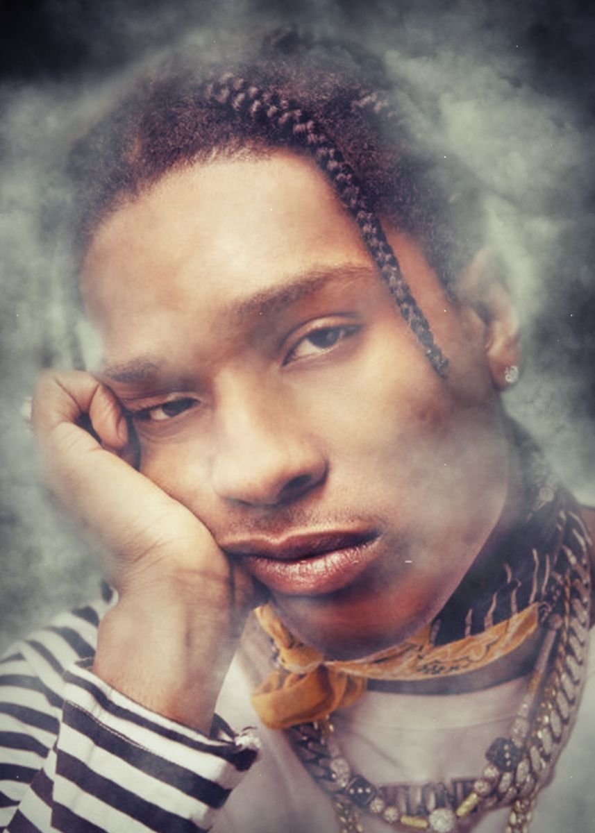 'ASAP Rocky' Poster, picture, metal print, paint by SA KE | Displate