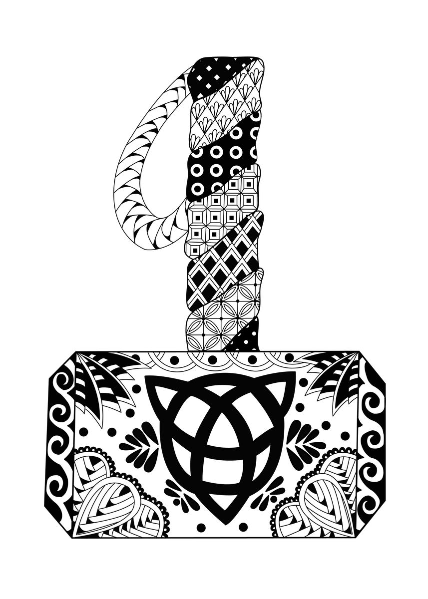 'The Hammer Mandala' Poster, picture, metal print, paint by ...