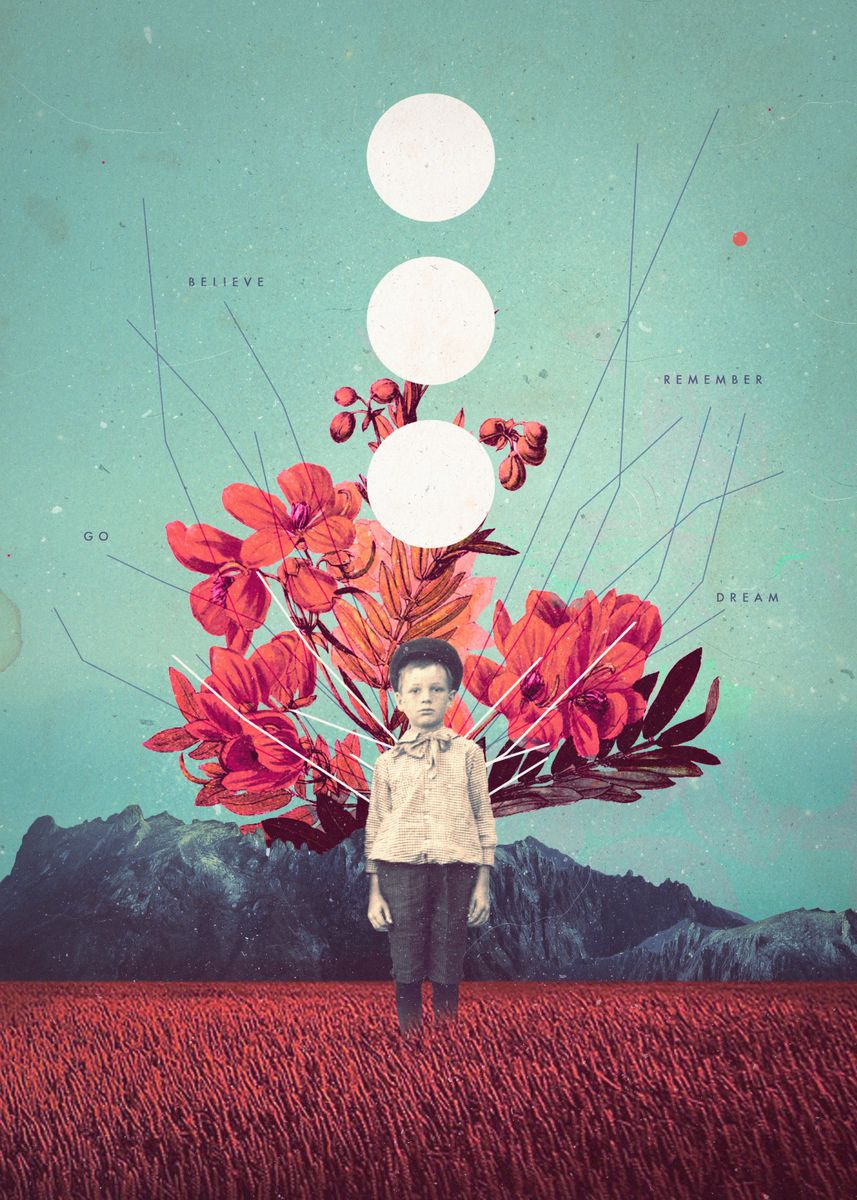 'Standing At The Threshold' Poster, picture, metal print, paint by ...