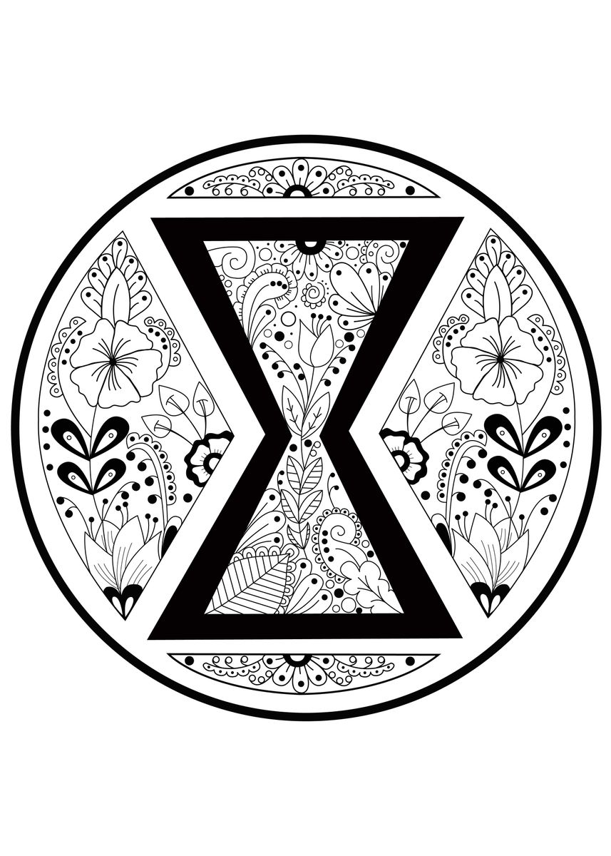 'Powerful Woman Mandala' Poster, picture, metal print, paint by ...