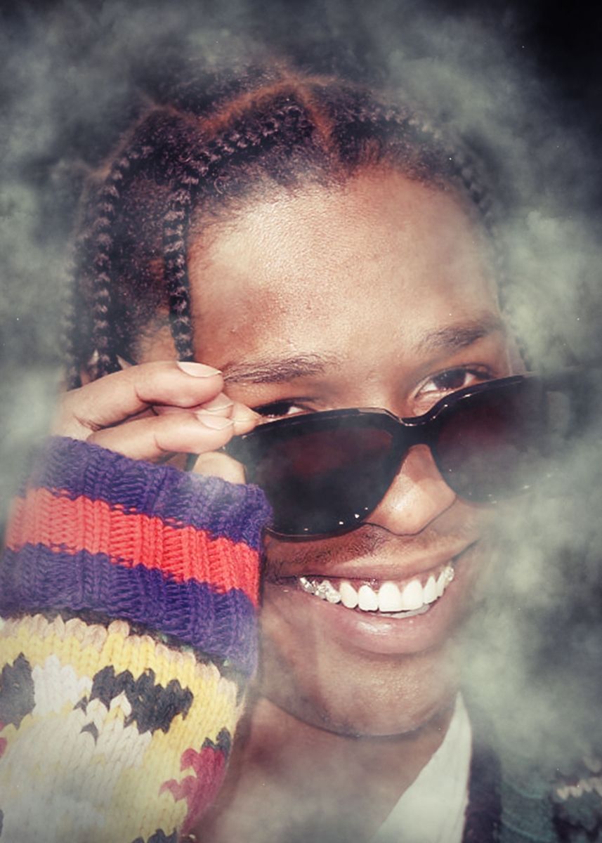 'ASAP Rocky' Poster, picture, metal print, paint by SA KE | Displate