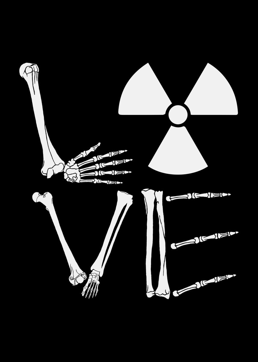 'Radiology Love Radiologist' Poster, picture, metal print, paint by ...