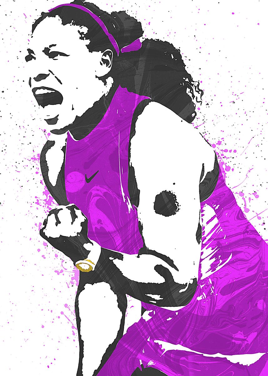 'Serena Williams' Poster by Peter Ng | Displate