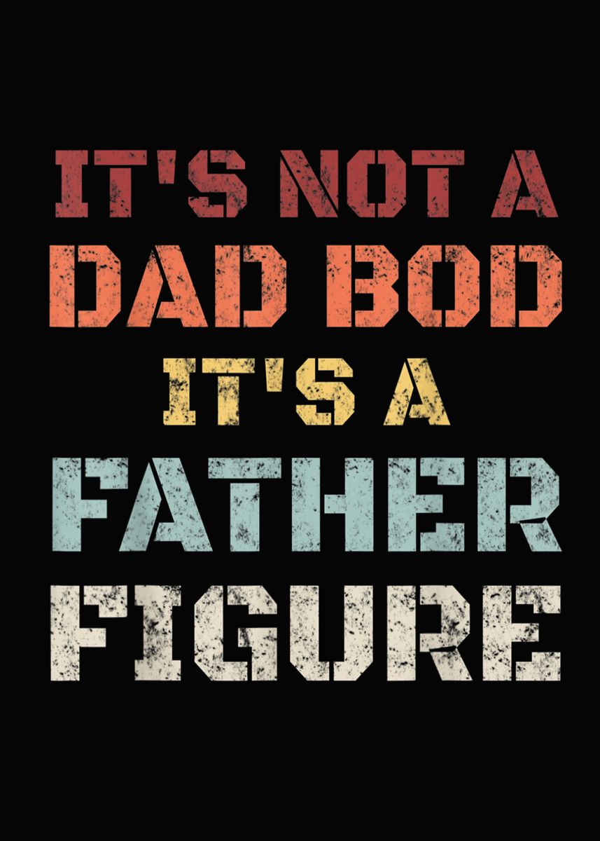 'Mens Retro Its Not A Dad ' Poster, picture, metal print, paint by owl ...