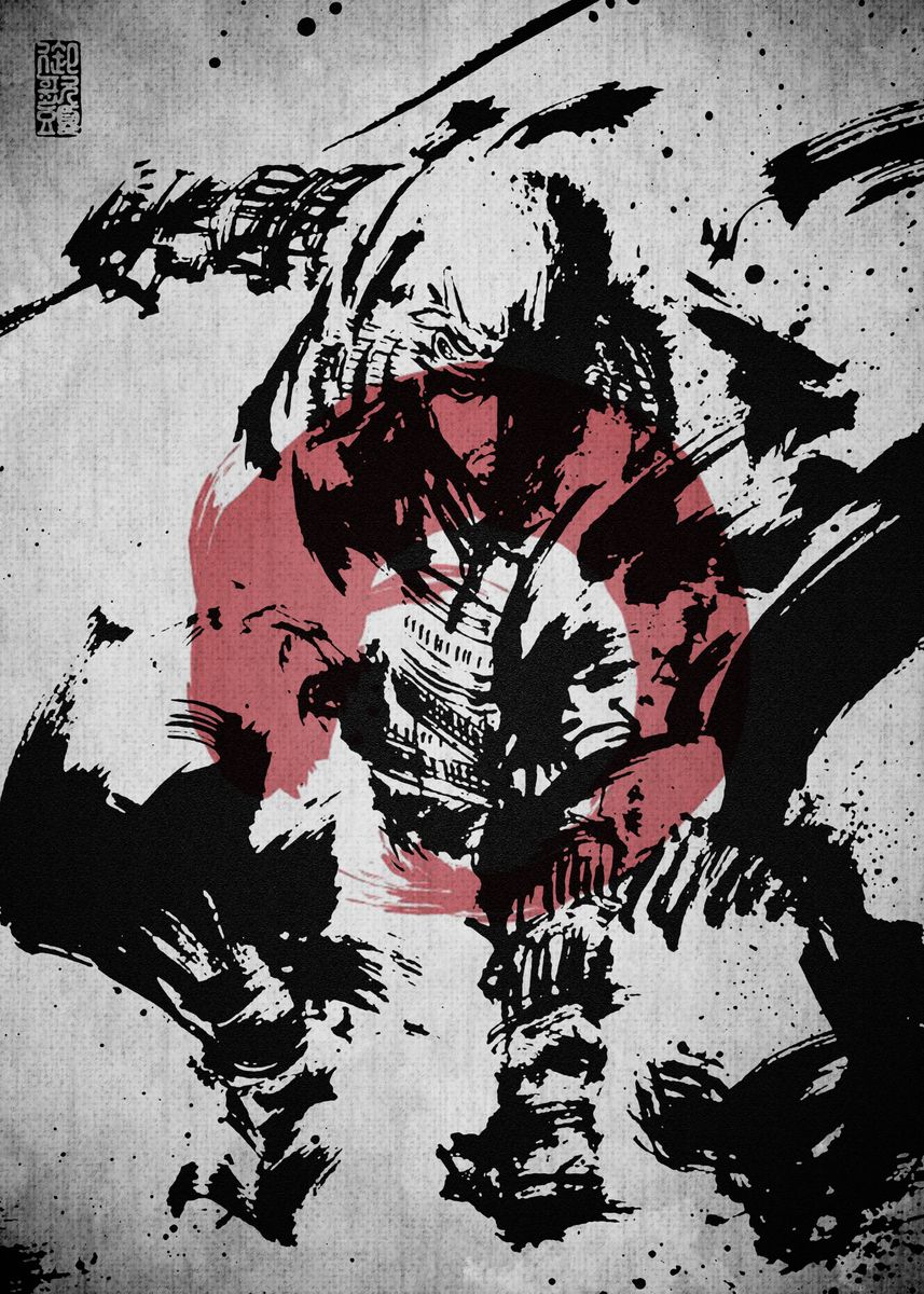 'SAMURAI SMASH' Poster, picture, metal print, paint by MAXART DESIGN ...