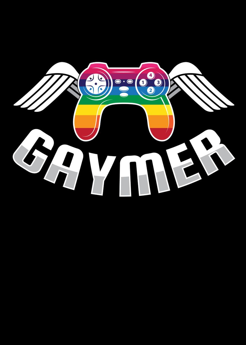 'Gaymer LGBT Gay Gaming Pc' Poster, picture, metal print, paint by ...