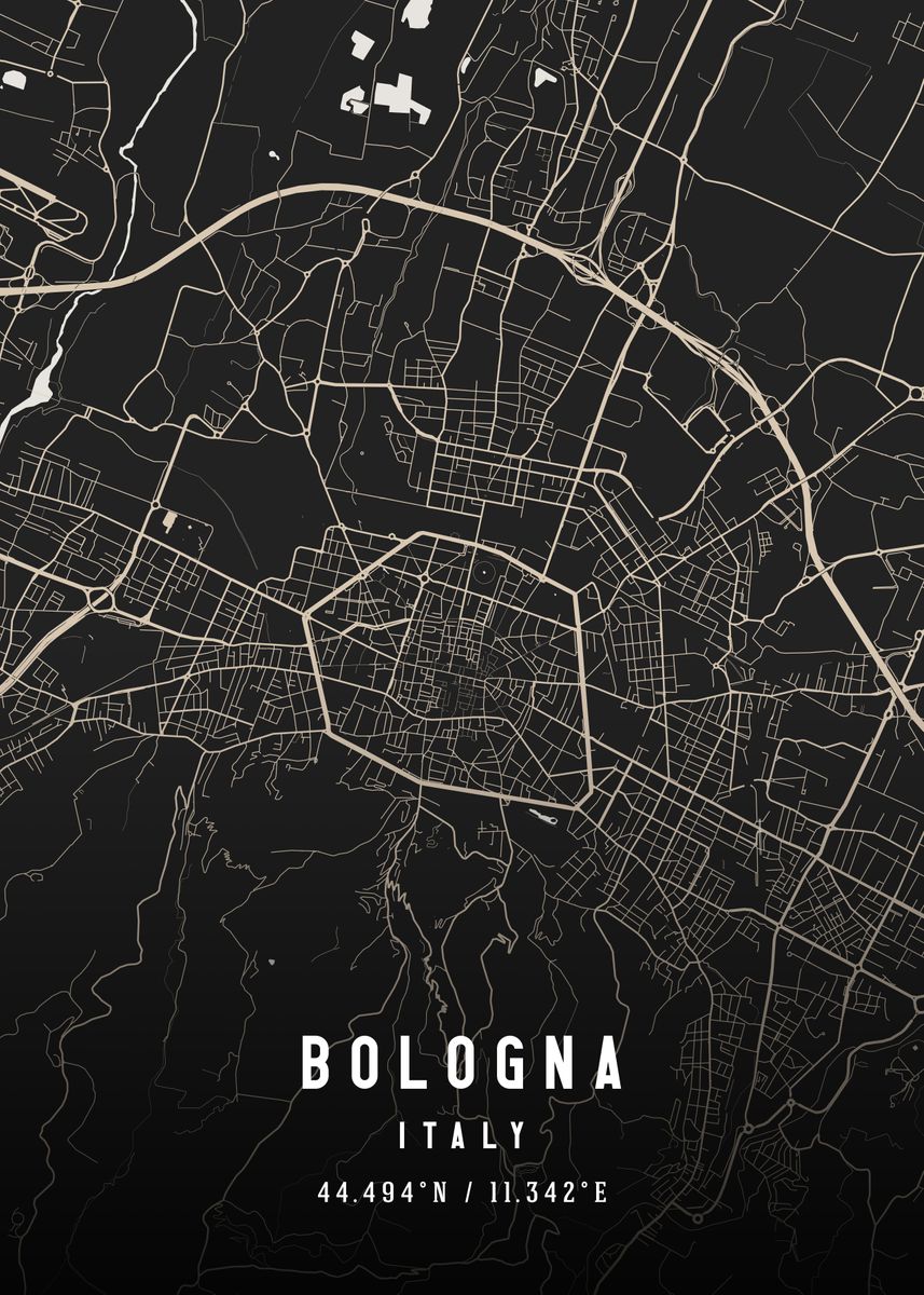 'Bologna Italy' Poster, picture, metal print, paint by Five Senses Art ...