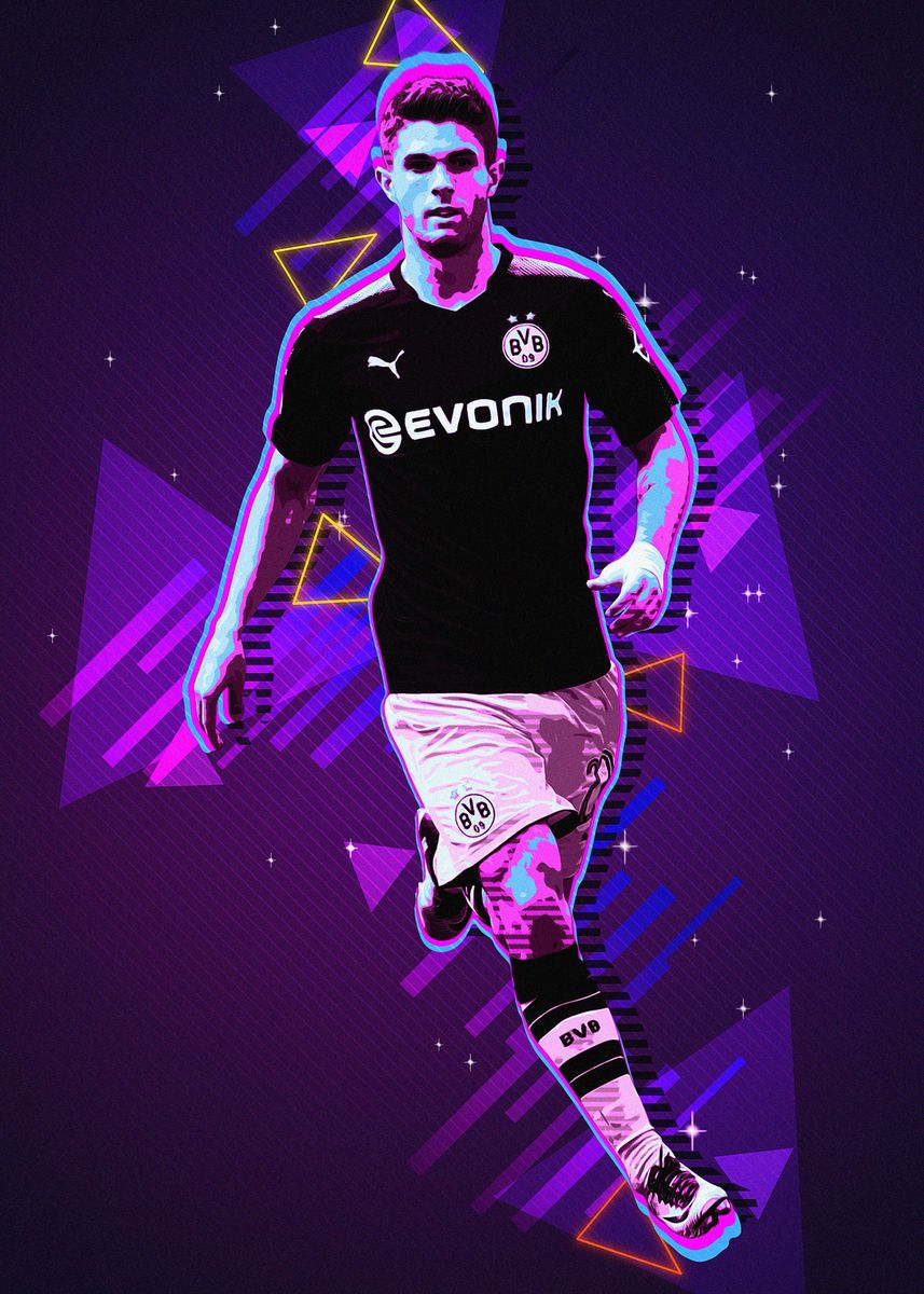 'Christian Pulisic' Poster, picture, metal print, paint by tabysra ...