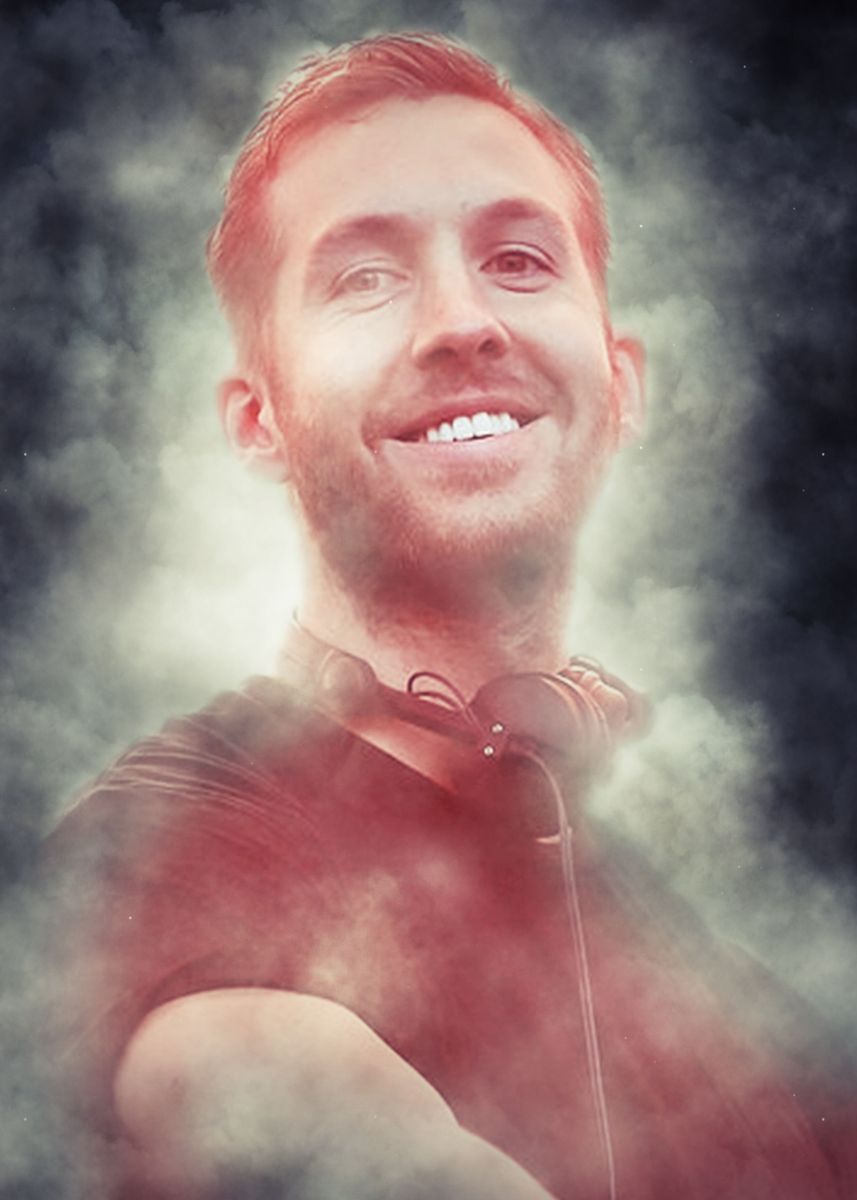 'Calvin Harris' Poster, picture, metal print, paint by SA KE | Displate
