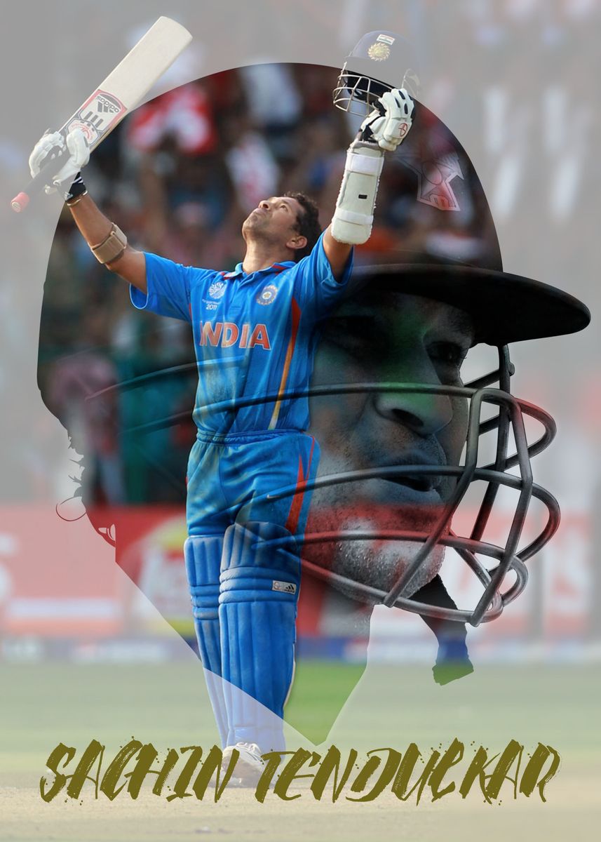 'Sachin Tendulkar Legend' Poster, picture, metal print, paint by ...